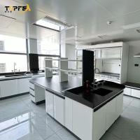 China Customized Lab Island Bench with 2 Doors Length 1500*850mm and Customized Handles for sale