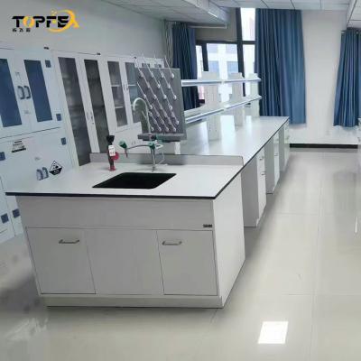 China Customized Number of Drawers and Shelves All Steel Lab Bench for Agricultural Research for sale