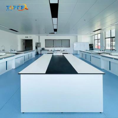 China Customized Lab Work Benches in White/Black/Grey with Cupboard Yes/No for sale