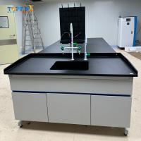 China Customized Lab Work Benches in White/Black/Grey with Cupboard Yes/No for sale