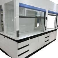 China 304 Stainless Steel Lab Fume Hood with All Steel Construction and Customizable Size for Chemical Institutes for sale