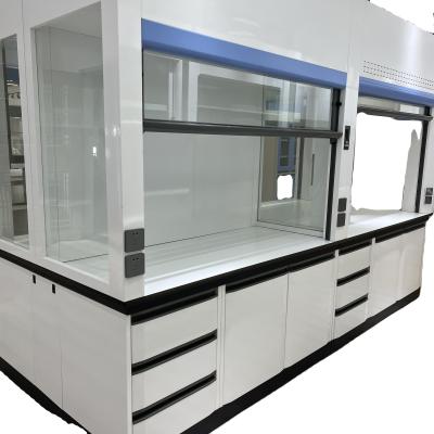 China 304 Stainless Steel Lab Fume Hood with All Steel Construction and Customizable Size for Chemical Institutes for sale
