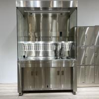 China 304 Stainless Steel Lab Fume Hood with All Steel Construction and Customizable Size for Chemical Institutes for sale