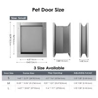 China Customized Aluminum PET Door Controllable Access Two Way Dog Door for sale