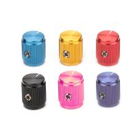 China Rotary Custom Knobs Electronic Control 6mm Shaft Aluminum Knurled Knob for sale