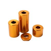 China Precision Gold Custom Machined Metal Parts Sandblasting / Anodizing Finish for sale