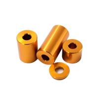 China Precision Gold Custom Machined Metal Parts Sandblasting / Anodizing Finish for sale