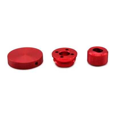 China Red CNC Milling Machining Precision Turning Parts Manufacturer For Aviation Part for sale