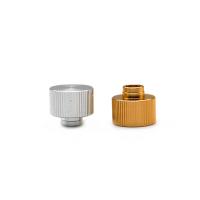 China Brass Custom Knobs Rotary Volume Control Knob 6mm Knurled Shaft Potentiometer Knobs for sale