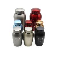 China Custom Aluminum CNC Machining Part Memorial Jar Cat Dog Funeral Supplies Sealed Stainless Steel Pet Urn for sale
