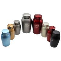 China Custom Aluminum CNC Machining Part Memorial Jar Cat Dog Funeral Supplies Sealed Stainless Steel Pet Urn for sale