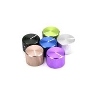 China Dongguan Custom Metal Aluminum Switch Audio Knurled Guitar Volume Control Potentiometer Knobs for sale