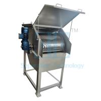 China 0.75kw SUS304 Rotary Drum Screening Machine DN350 Outlet Flange Rotary Drum Screen Filter for sale