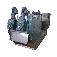 China Stainless Steel Sludge Dewatering Machine With Water Consumption Of 0.3 And SS316/304 Plate Material for sale