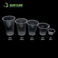 China Disposable Compostable PLA Cups 16oz  Cafe Shops Kiosk Concession Stand And Office for sale