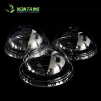 China 185mm Transparent Cold Drink PLA Lids Takeaway for sale
