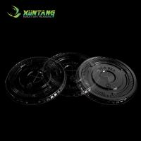 China Eco Friendly Clear CPLA Lids , 45mm Biodegradable Coffee Cup Lids for sale