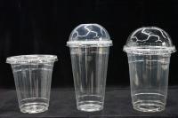 China 32oz 185mm Biodegradable PLA Cups , 100% PLA Salad Bowl for sale