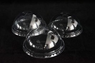 China Dome 98mm Transparent PLA Lids Disposable Biodegradable for sale