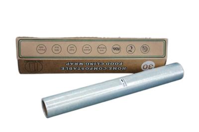 China Kitchen Food Compostable Cling Wrap Transparent for sale