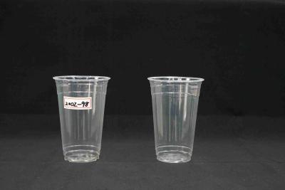 China 20oz 98mm Clear Biodegradable Disposable Cups 600ml for sale