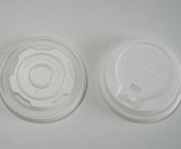 China Biodegradable Coffee Cup CPLA Lids 90mm Cold Drink Shop for sale