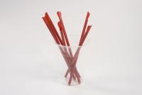 China Takeaway Biodegradable PLA Straws Spoon End Straight 7x210mm for sale