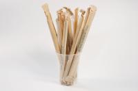 China 12x210mm Pointed Plant Based Plastic Straws With Paper Wrap Beverage Stores for sale
