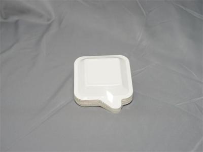 China Cake Holder Biodegradable Sugarcane Plates 133x112x16mm for sale