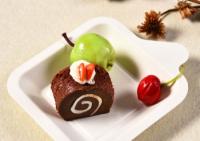 China Cake Holder Biodegradable Sugarcane Plates 133x112x16mm for sale