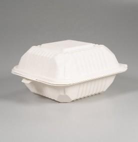 China 500ml 17oz Disposable Corn Starch Tableware Biodegradable CPLA Lunchbox for sale