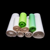 China Green Eco Friendly PLA Bags For Kitchen , Office Biodegradable Bathroom Trash Bags for sale