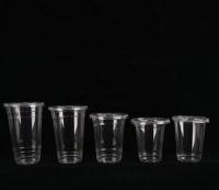 China Compostable Bio PLA Clear Biodegradable PLA Cups Eco Friendly for sale