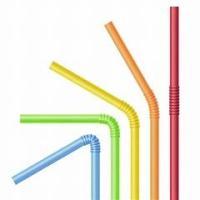 China Compostable Biodegradable Pla Plastic Pointed Straw With Letter Wheat Straw for sale