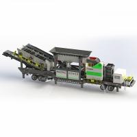 China Electricity Powered Mining Crushing Equipment Iron Ore Crushing Plant Tyre Type for sale