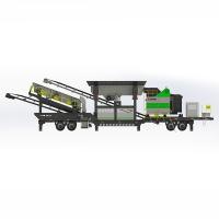 China 80-120t/H Mobile Mining Crusher Mining Equipment Customizable Color for sale