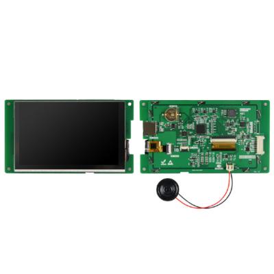 China Haier Serial Port Screen Uart Touch Screen 5.0 Inch 800*480 1000cd/m2 for sale