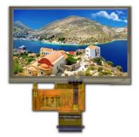 China ST7262 LVDS Interface LCD Screen 5 Inch 800x480 IPS Capacitive Touch Panel for sale