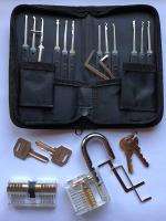 China 24PC Locksmith Supplies Stainless Steel Lock Pick Up Set for Convenient Lock Opening for sale