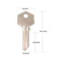 China Car Key Fob Compatible Magnetic Metal Door Key Plastic Blank Keys with Customized Logo for sale