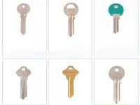 China Car Key Fob Compatible Magnetic Metal Door Key Plastic Blank Keys with Customized Logo for sale