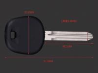 China Customized Logo Car Key Fob Copper Key for Motorcycle Battery Scooter or Door F-436 for sale