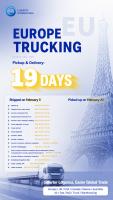 China Secure European Road Freight Options Featuring Advanced Load Management and Compliance with International Regulations for sale