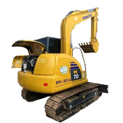 China Komatsu PC70 2021 Hydraulic Excavator 6500kg 5015mm Dumping Height SAA4D95LE-5 for sale
