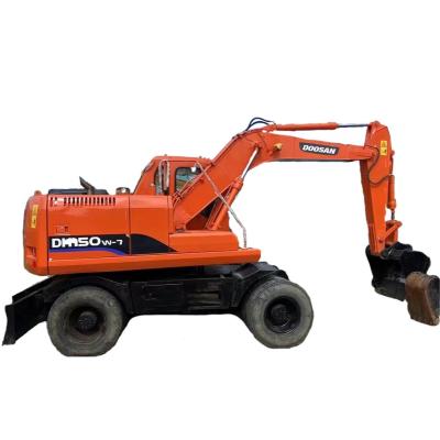 China Doosan DH150W-7 Used Hydraulic Wheeled Excavator 15 Ton 0.57m3 Bucket 2022 for sale