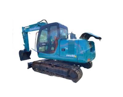China Sunward Swe90E 9 Ton Mini Used Hydraulic Crawler Excavator 54.6KW 0.36m3 Bucket for sale