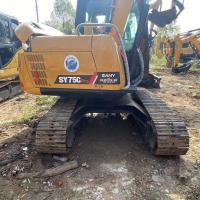 China Sany 75C Used Excavator 7280kg 43kW AU-4LE2X Engine 6120x2220x2720mm for sale