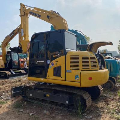 China Komatsu PC70 7 Ton Crawler Excavator 48.5kW Used Hydraulic Excavator for sale