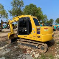 China Komatsu PC60 6 Ton Crawler Hydraulic Excavator 0.25m3 Bucket 40.7 kW for sale