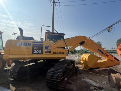 China 19900kg 21Tons Used Komatsu Excavator Pc200 Digging Fast Walking for sale